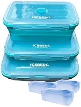 Ice Bath Ice Blocks Maker - 3 Pack | 40oz/1200ml Mold Cubes Trays Mould ...