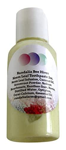 Amazon.com: Neem Leaf Toothpaste, Peppermint, Randalia Bee Hives ...