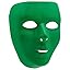 Amazon.com: Green Plastic Full Face Mask - 6.25" x 7.75" (Pack Of 1 ...