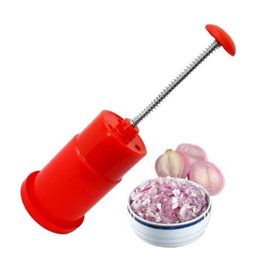 Stainless Steel Hand Press Onion Vegetable Cutting Chopper : Amazon.in ...