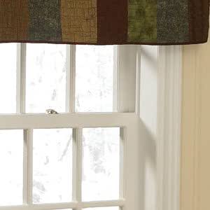 Amazon.com: Donna Sharp Terra Square Quilted Patchwork Cotton Valance ...
