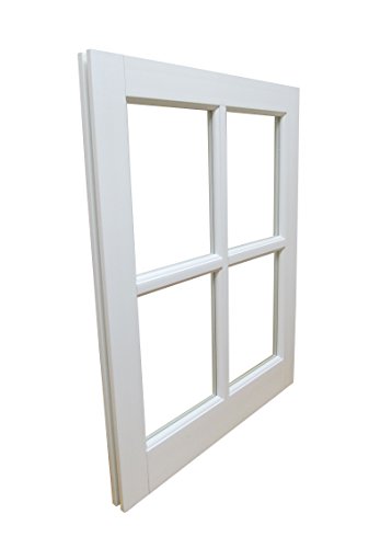 Barn Sash Window PVC 20″ x 25″ Traditional Style 4 lite – Stout Sheds