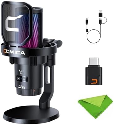DISDIM PC Microphone, 3.5mm Jack Condenser Recording Microphone with ...