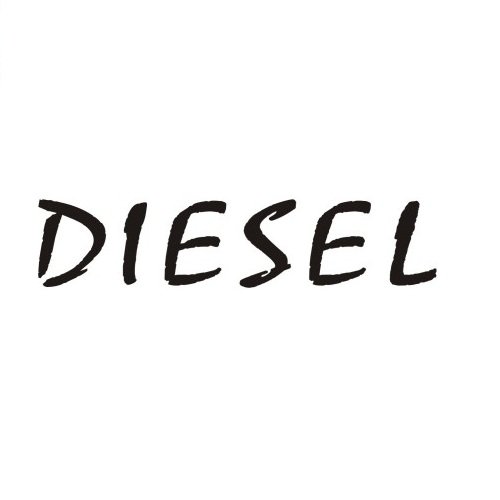 Onlinemart "Diesel text" (2Pieces) Universal for all Car stickers decal ...