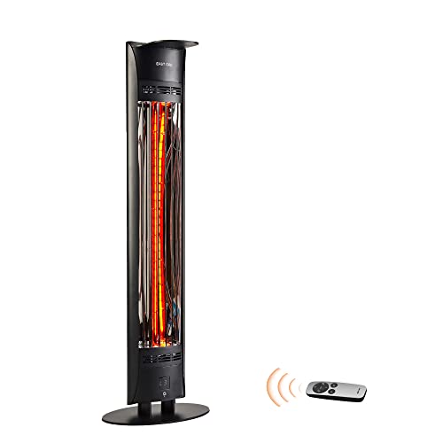 EAST OAK Patio Heater, 1500W Portable Tower Outdoor Electric Heater ...