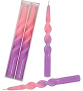 Amazon.com: Twisted Taper Candle Light Blue Spiral Candlesticks 10 Inch ...