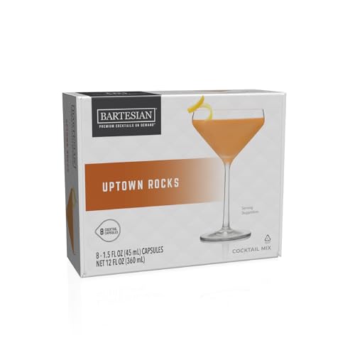 Bartesian Uptown Rocks Mixer Capsules for Cocktail Machine – Home Bar ...