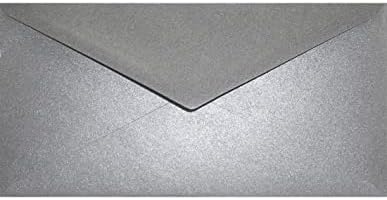 Netuno 100 Long Dark Grey Envelopes DL 110 x 220 mm Aster Metallic Grey ...