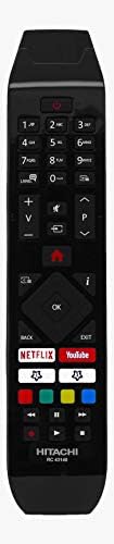 Hitachi RC5118F Genuine Remote Control for Smart LED TVs: Amazon.co.uk ...