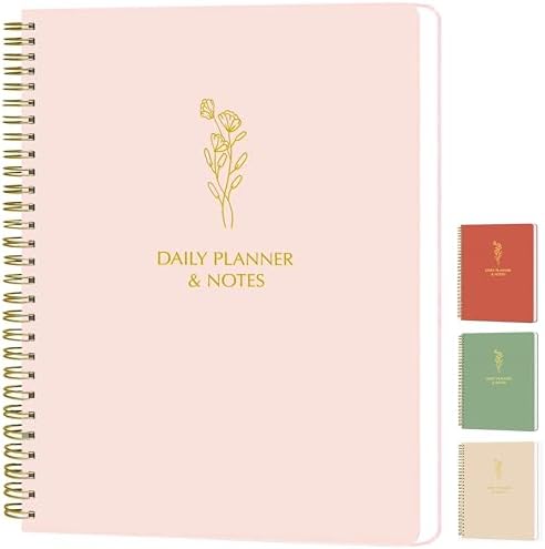 Amazon.com : Stanoha Undated Daily Planner - Spiral Notebook 80 Days ...