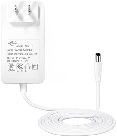 iNextStation 24V 2A Power Adapter Supply AC 100-240V to DC Transformer ...