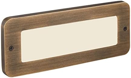 VOLT Cast Brass 12V Thin Integrated LED Hooded Step Light (Bronze ...