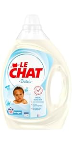 LE CHAT -Lessive Liquide Sensitive - Savon de Marseille & Aloe Vera ...