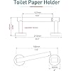 Amazon.com: Toilet Paper Holder Brushed Gold Bathroom Flexible Pivoting ...