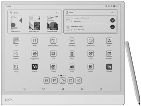 BOOX Note Max 13,3" E-Ink Tablet 128GB Android 13 WiFi BT