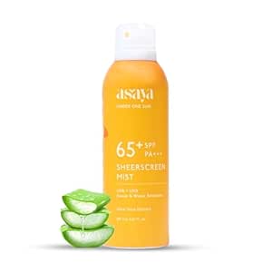 Buy Asaya SPF 65+ Waterproof Sunscreen Spray | Broad Spectrum UVA/B ...