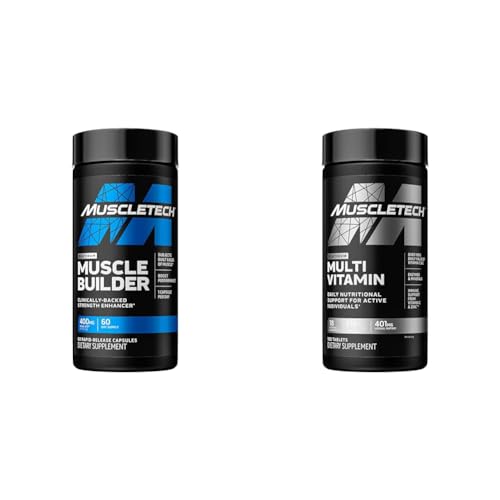 MuscleTech Muscle Building & Multivitamin Supplement Bundle - Nitric ...