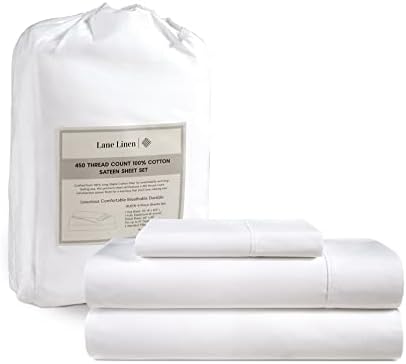LANE LINEN Twin XL Sheets Set - 450 Thread Count 100% Cotton Extra Long ...