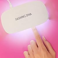 Amazon.com : Dashing Diva Glaze Nail Strips - Glacier Lilly & Mini LED ...
