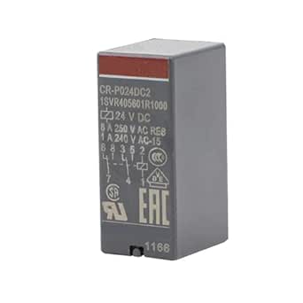 Amazon.com: 10038810 CR-P024DC2 1SVR405601R1000 Pluggable Interface Relay 2c/o, A1-A2=24VDC ...