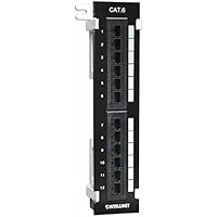 Amazon.com: Intellinet 12 Port Cat6 Network Patch Panel Wall-Mount with ...