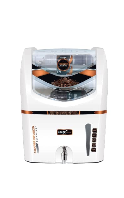 AquaX Crux RO with copper filter inside White Color Water Purifier with ...