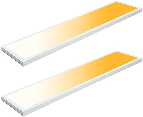 Mcacggo 1x4 LED Flat Panel Light Surface Mount, 3000K-4000K-5000K ...
