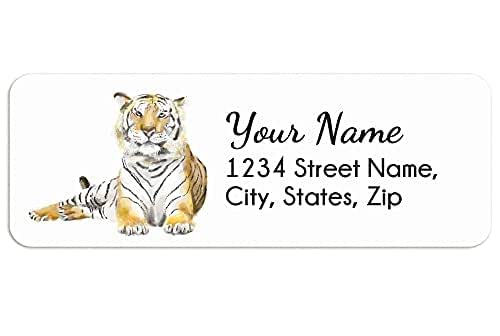 Amazon.com: Triple Studio Tiger Return Address Labels - 120 Pieces ...