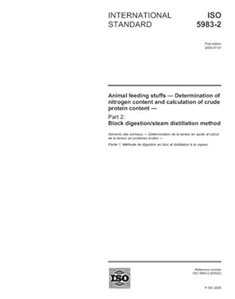 Amazon.fr - ISO 5983-2:2005, Animal feeding stuffs - Determination of nitrogen content and ...