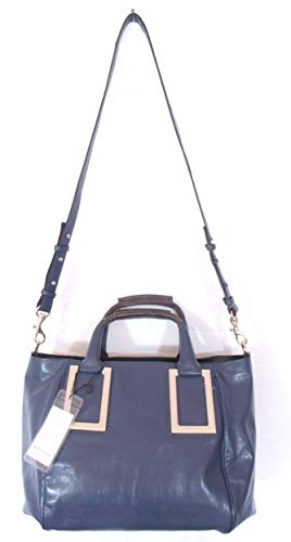 Besso bags. BESSO Blue Leather Luxury Italian Handbag Shoulder Bag Purse.