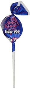 Amazon.com : Charms Blue Razz Berry Blow Pop 18 g (Pack of 21 ...
