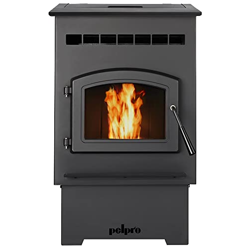 PelPro PP60 Pellet Stove for Home Heating - 60 lb Hopper, 33,200 BTU ...