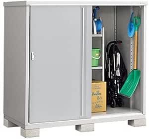 Amazon | イナバ物置 シンプリー MJX-179D 全面棚タイプ プラチナシルバー スライド扉 小型 おしゃれ | 物置・倉庫