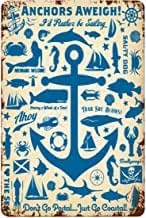 Amazon.com: Metal Tin Signs Vintage Style tin Metal Sign Coastal Beach ...