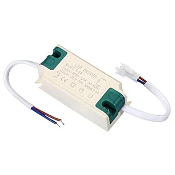 PATIKIL 3-5W 300mA Driver LED Alimentatore, AC 85-265V Uscita 9-20V DC Maschio Connettore ...