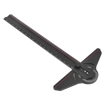 Woodworking Scriber T Ruler, Aluminum Alloy Woodworking Ruler with ...