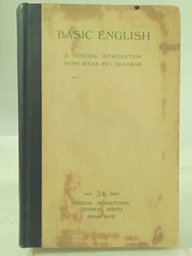 Amazon.co.jp: Basic English: A General Introduction with Rules and ...
