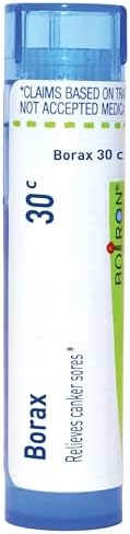 Boiron Borax 30C Homeopathic Medicine for Canker Sores - 80 Pellets