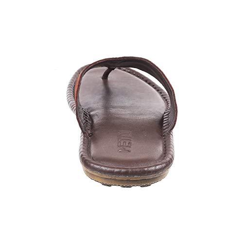 Buy Metro Men Brown Leather Chappals ( 16-41-12-46 ) Size ( 12 UK (46 ...