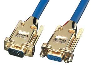 LINDY Cabo VGA de 2 m - Cabo de extensão de monitor SVGA dourado ...