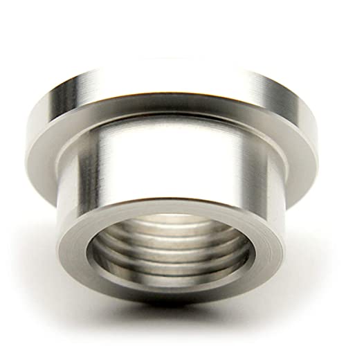 Snapklik.com : 3/8 NPT Stainless Steel 304 Female Threaded Stepped Weld Bung Mounting Fitting ...