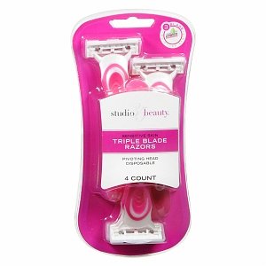 Amazon.com: Studio 35 Triple Blade Razors for Women, 4 ea : Beauty ...