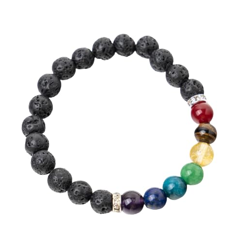 Buy All Stone Premium Grade 7 Chakra Bracelet For Men & Women Crystal ...