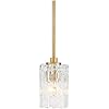 Possini Euro Design Icelight Warm Brass Mini Pendant Light Fixture 5 1/ ...