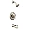 Moen Eva Brushed Nickel Posi-Temp Single-Handle Tub and Shower Trim Kit ...