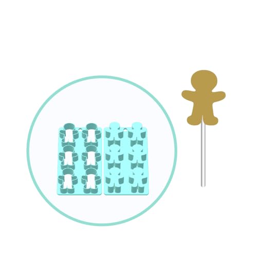 Amazon.com: Gingerbread Man Cake Pop Mold | Single or Multi-popper (6 ...