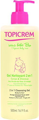 Amazon.com: Topicrem Organic Baby Care 2 in 1 Cleansing Gel 500ml by ...
