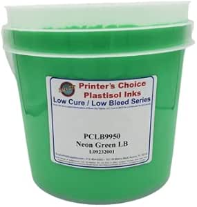Amazon.com: Printers Choice Neon Plastisol Inks (Neon Green, 1 Gallon ...