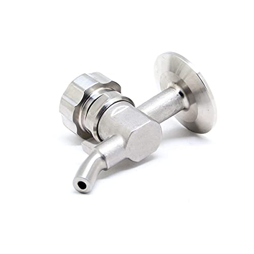 QiiMii 1.5'' SS304 Stainless Sampling Valve Beer Sampling Valve Clamp ...