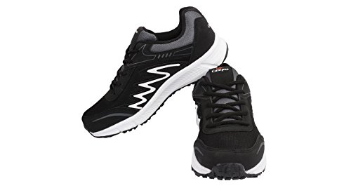 Buy Campus Flow Men Black Sports Shoe -10 UK/India at Amazon.in